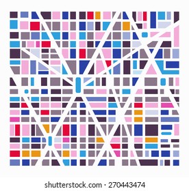 Vector Map Area Municipal Services Stock Vector (Royalty Free) 270443474