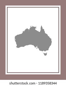 Vector Map Australia Stock Vector (Royalty Free) 1189358344 | Shutterstock