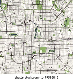 Vector Map City Beijing China: vector de stock (libre de regalías ...