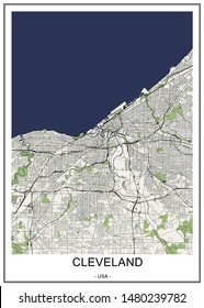 1,872 Cleveland Map Images, Stock Photos & Vectors | Shutterstock