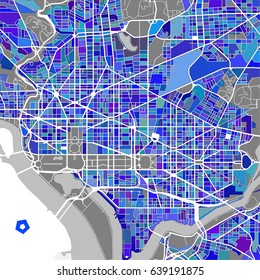 454 Simple map washington dc Gambar, Foto Stok & Vektor | Shutterstock