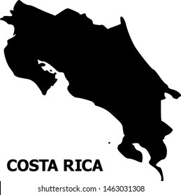 Vector Map Costa Rica Title Map Stock Vector (Royalty Free) 1463031308 ...