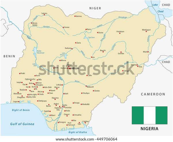 Vector Map Federal Republic Nigeria Flag Stock Vector (Royalty Free ... Vector Map Federal Republic Nigeria Flag Stock Vector (Royalty Free ...