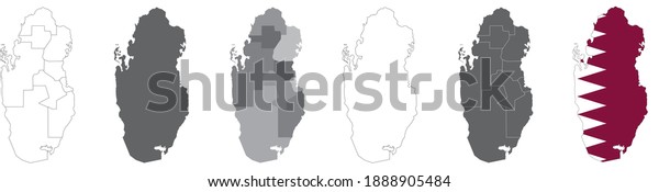 20 Quatar Map Images, Stock Photos & Vectors | Shutterstock