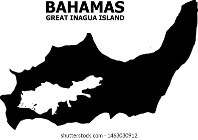 Vector Map Great Inagua Island Title Stock Vector (Royalty Free ...