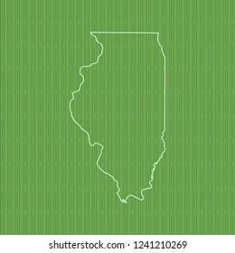 Vector Map Illinois Stock Vector (Royalty Free) 1241210269 | Shutterstock