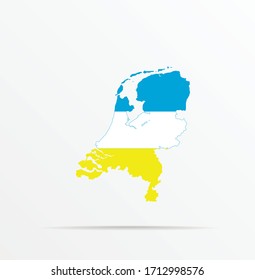 Vector Map Netherlands Combined Crimean Karaites Stock Vector (Royalty ...