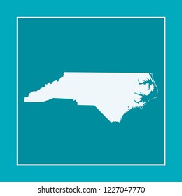 Vector Map North Carolina Stock Vector (Royalty Free) 1227047770 ...