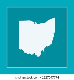 Vektor Stok Ohio Vector Logo Map Ohio (Tanpa Royalti) 1040971639 ...