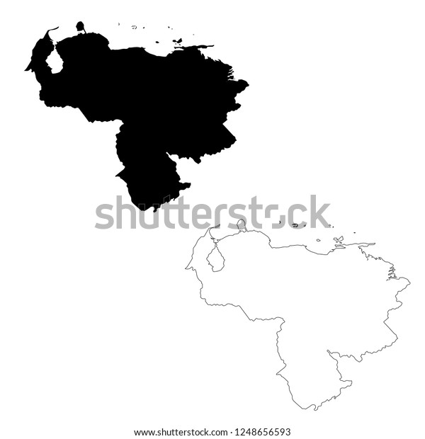 Vector Map Venezuela Isolated Vector Illustration Stock Vector (Royalty ...