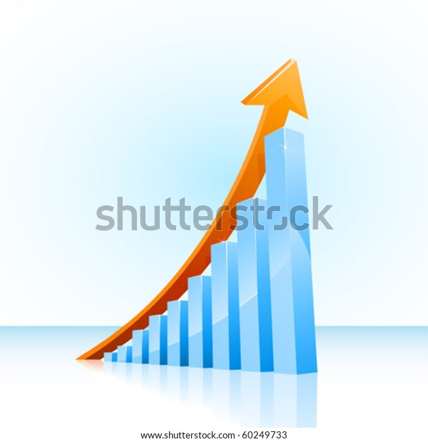 Vector Market Growth Bar Graph: เวกเตอร์สต็อก (ปลอดค่าลิขสิทธิ์ ...