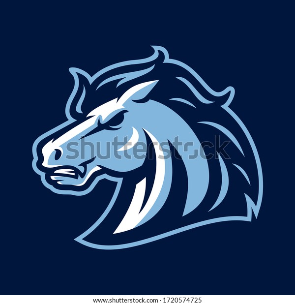 Vector Mascot Cartoon Illustration Angry Horse Stock Vector (Royalty ...