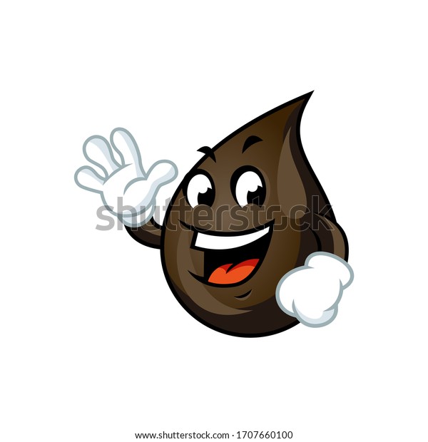 Vector Mascot Cartoon Illustration Happy Petroleum Stock Vector ...