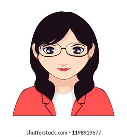 Vector Mascot Illustration Lady Chat Bot Stock Vector (Royalty Free ...