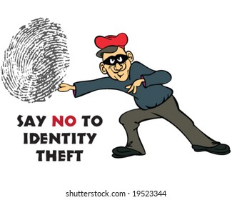 Vector Masked Man Stealing Identity Concept Stock Vector (Royalty Free ...