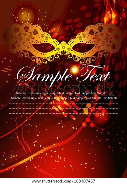 Vector Masquerade Party Poster Masks Masquerade Stock Vector (Royalty ...