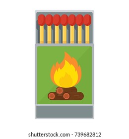 Vector Matches Box Flat Vector Cartoon Stock Vector (Royalty Free ...
