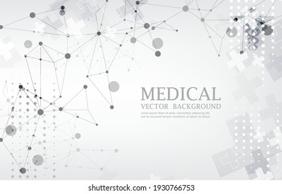 Vector Medical Geometric Polygon Network Conceptvector Stock Vector ...