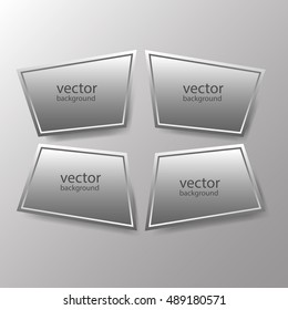 Vector Metal Box Background Vector Illustration Stock Vector (Royalty ...