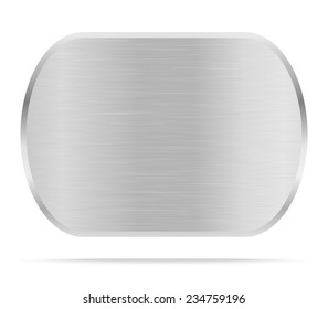 Vector Metal Name Plate Metal Labels Stock Vector (Royalty Free ...