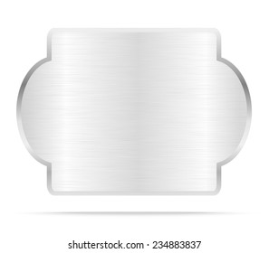 Vector Metal Name Plate Metal Labels Stock Vector (Royalty Free ...