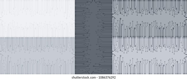Vector Microchip Background Stock Vector Royalty Free 1086376292
