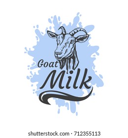 Vector Milk Goat Label Stock Vector (Royalty Free) 712355113 | Shutterstock