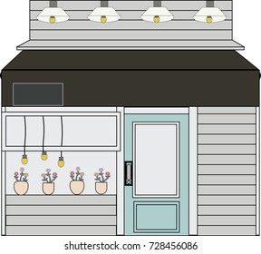 Vector Mini Market Shop Background Logo Stock Vector (Royalty Free ...