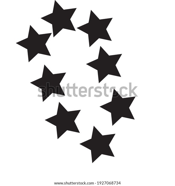 Vector Minimalist Flat Star Logo Clipart Stock Vector (Royalty Free ...