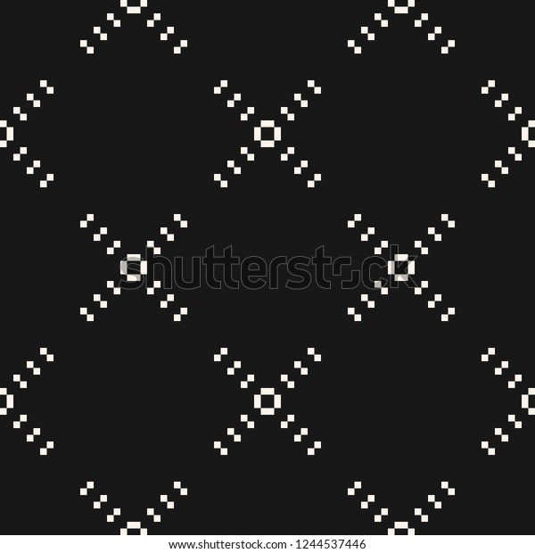 Vector Minimalist Geometric Seamless Pattern Crosses Stock Vector ...