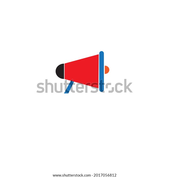 Vector Minimalist Megaphone Logo Clipart Stock Vector (Royalty Free ...