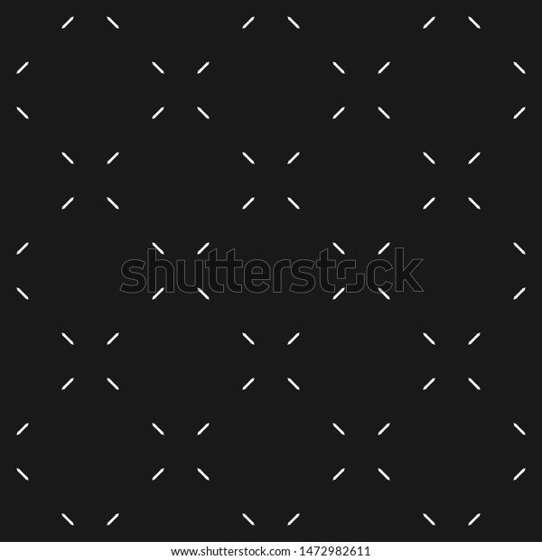 Vector Minimalist Seamless Pattern Simple Black Stock Vector (Royalty ...