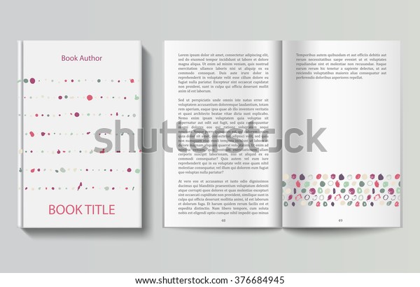 Vector Minimalistic Book Cover Pages Hand Stock Vector (Royalty Free ...