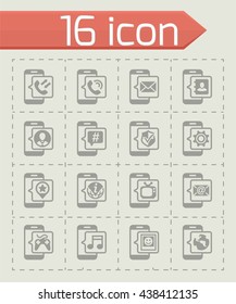Vector Mobil Icon Set Stock Vector (Royalty Free) 438412135 | Shutterstock