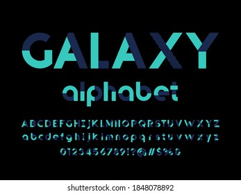 Vector Stencil Lettering Style High Tech Stock Vector (Royalty Free ...