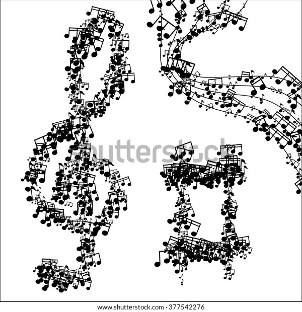 Vector Modern Black Music Background Design Stock Vector (Royalty Free ...