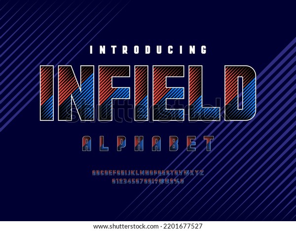 Vector Modern Bold Alphabet Design Uppercase Stock Vector (Royalty Free ...