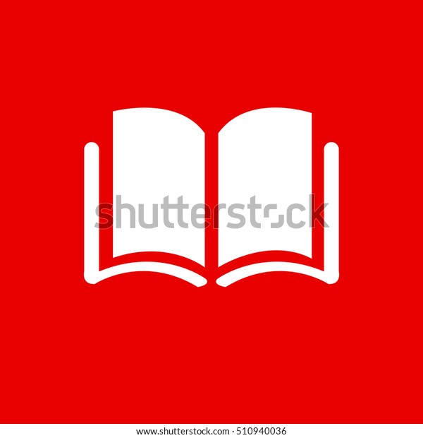 Vector Modern Book Red Background Stock Vector (Royalty Free) 510940036 ...