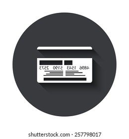 Vector Modern Card Gray Circle Icon Stock Vector (Royalty Free ...