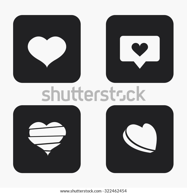 Vector Modern Heart Icons Set On: เวกเตอร์สต็อก (ปลอดค่าลิขสิทธิ์ ...