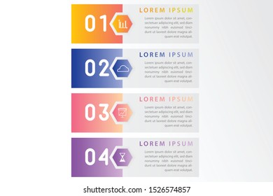Vector Modern Infographic Fiver Steps Presentation Stock Vector ...