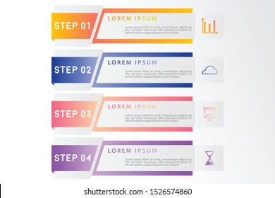 Vector Modern Infographic Fiver Steps Presentation Stock Vector ...
