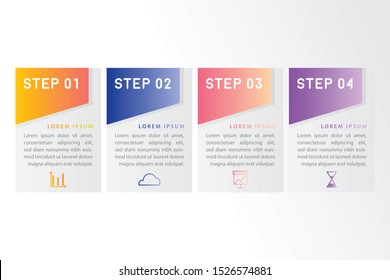Vector Modern Infographic Fiver Steps Presentation Stock Vector ...