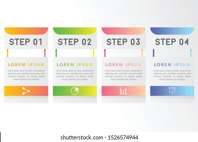Vector Modern Infographic Fiver Steps Presentation Stock Vector ...