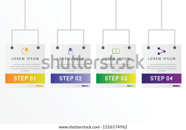 Vector Modern Infographic Fiver Steps Presentation Stock Vector ...