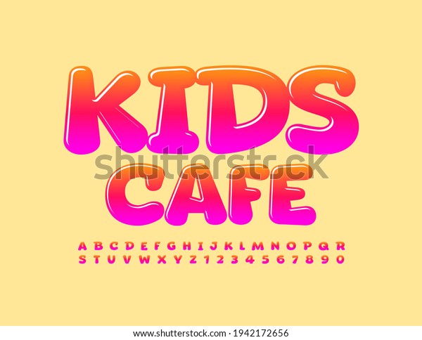 Vector Modern Logo Kids Cafe Bright Stock Vector (Royalty Free ...