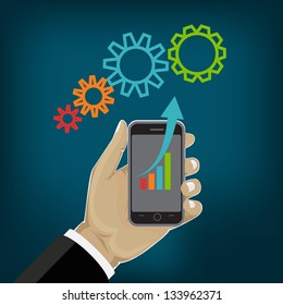 93,256 Mobile phone graphs Images, Stock Photos & Vectors | Shutterstock