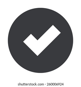 Vector Modern Ok Gray Circle Icon Stock Vector (Royalty Free) 260006924 ...