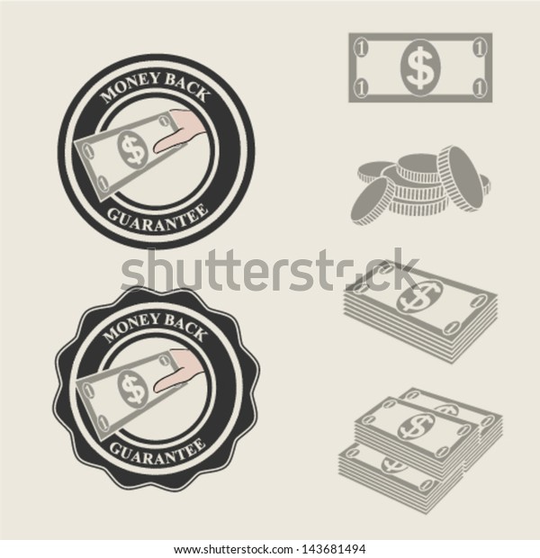 Vector Money Back Guarantee Icons Symbols Stock Vector (Royalty Free ...