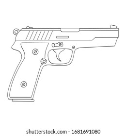 Vector Illustration Thompson M1a1 Submachine Gun: เวกเตอร์สต็อก (ปลอด ...